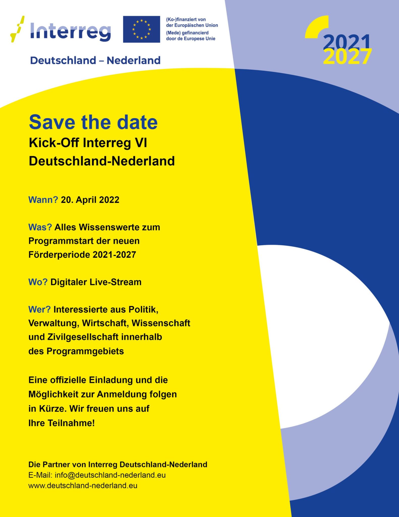 Save the date - Interreg